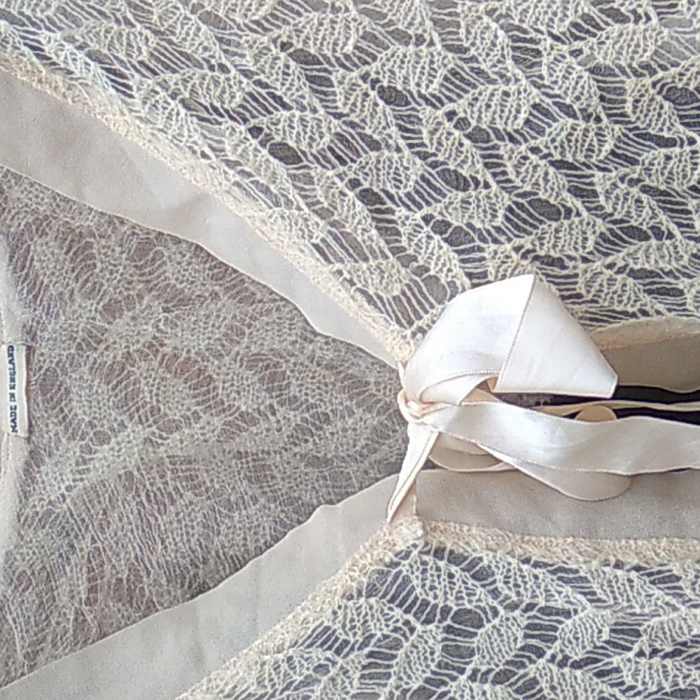 Vintage Sheer Boudoir Cropped Robe England Beautiful - Gem